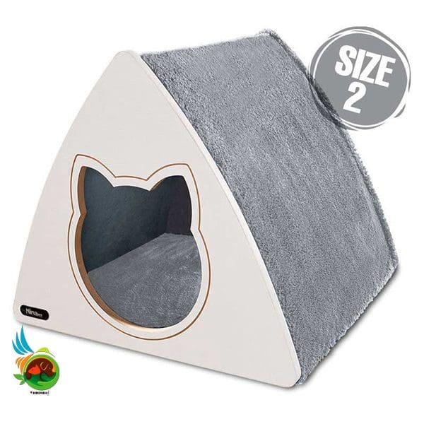 لانه چوبی گربه سه گوش مدل نیناپت سایز 2